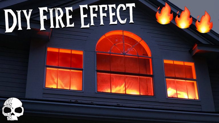 DIY Halloween Prop Tutorial for Realistic Fire Effect - JMARTs HAUNT
